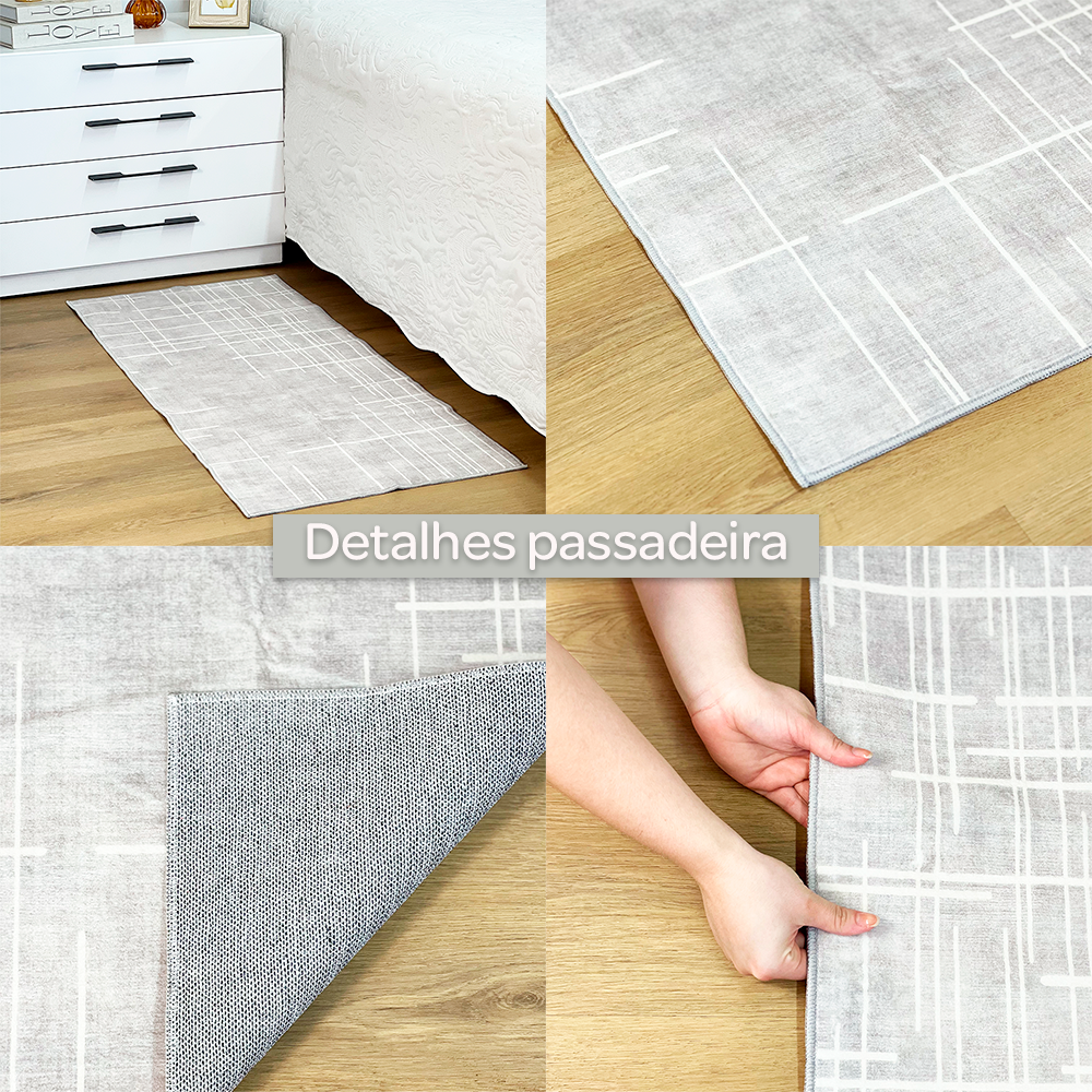 Tapete Vinci Jolitex - Roma | Toque Suave, Antiderrapante e Dobrável